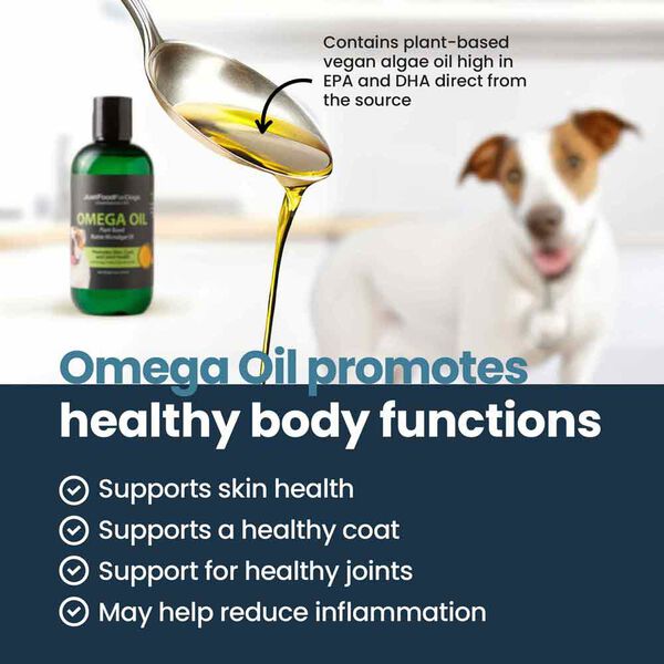 Omega Oil for Dogs with Algae (8 oz) | JustFoodForDogs