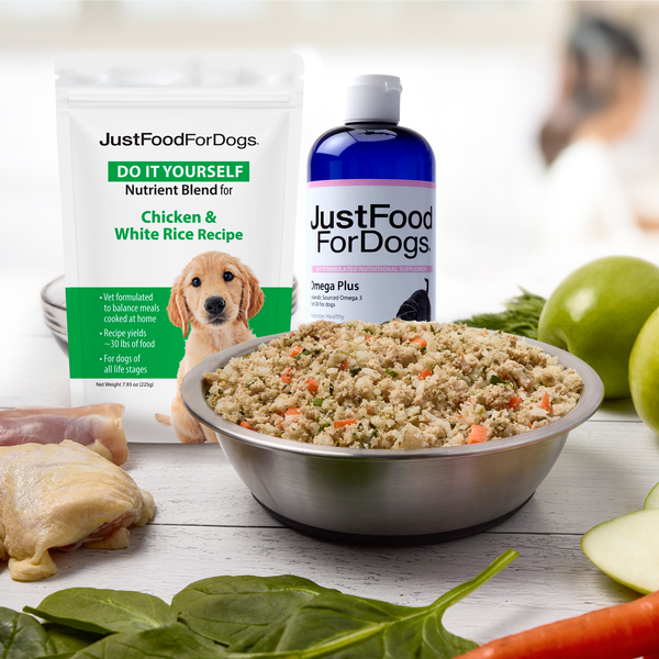 DIY Chicken + Omega Plus Bundle | JustFoodForDogs