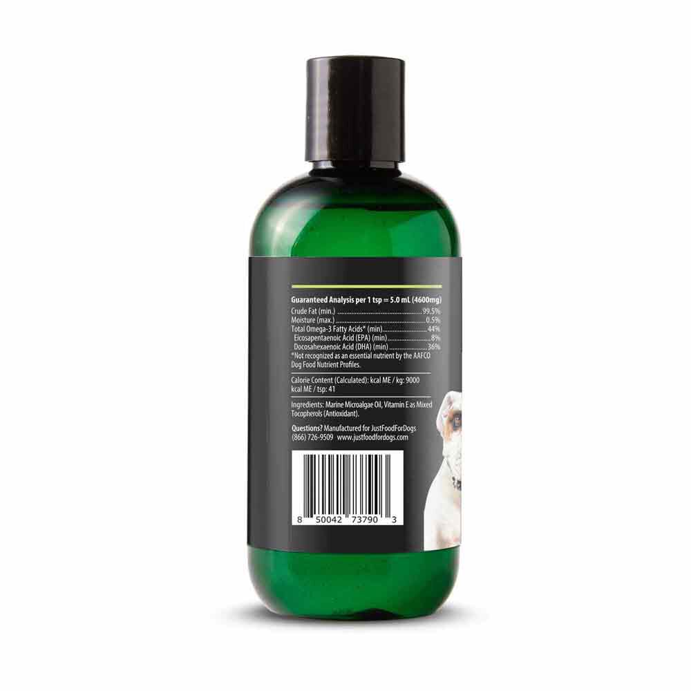 Omega Oil for Dogs with Algae (8 oz) | JustFoodForDogs